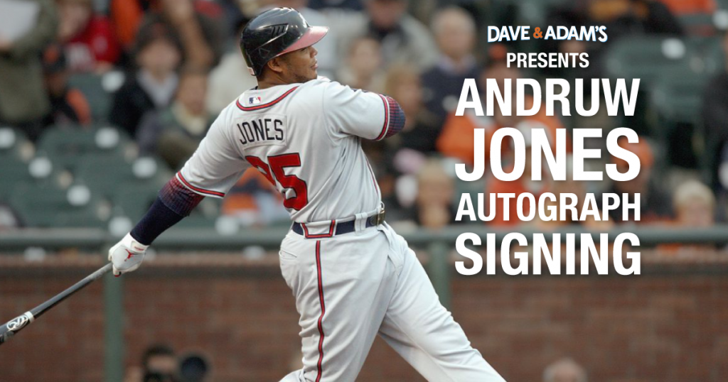 Andruw Jones Autograph Signing! - Dave and Adam's Store