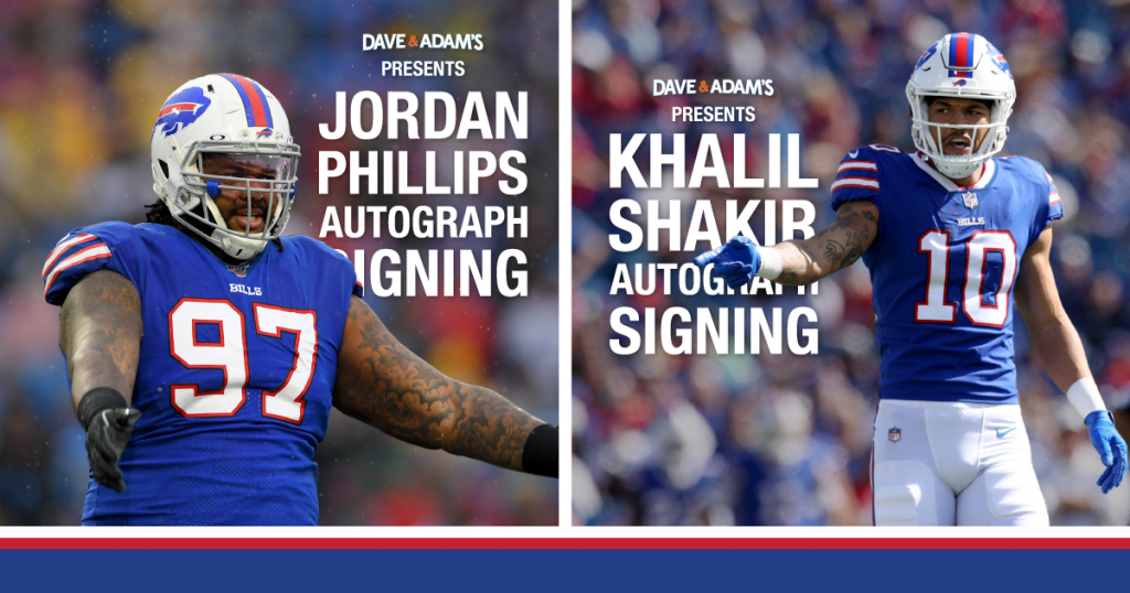 Jordan Phillips & Khalil Shakir Autograph Signing – Dave and Adam's Store