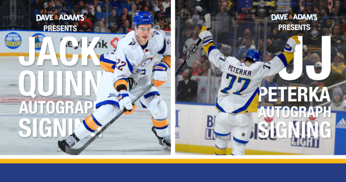 JJ Peterka & Jack Quinn Autograph Signing – Dave and Adam's Store
