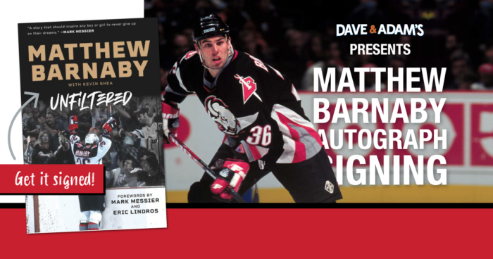 Matthew Barnaby Autograph & Book Signing – Dave and Adam's Store