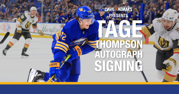 Tage Thompson Autograph Signing – Dave and Adam's Store
