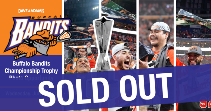 Buffalo Bandits Championship Trophy Photo Op – Dave and Adam's Store
