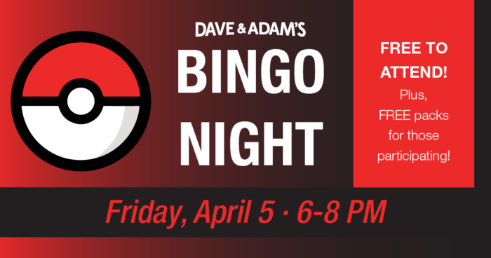 Pokémon Bingo – Dave and Adam's Store
