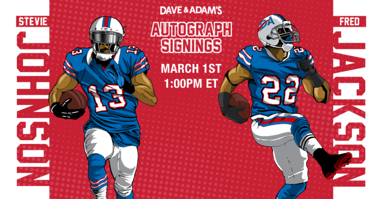Fred Jackson & Stevie Johnson Autograph Signing – Dave and Adam's Store
