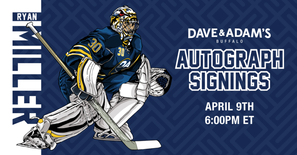Ryan Miller Autograph Signing 2025 – Dave and Adam's Store