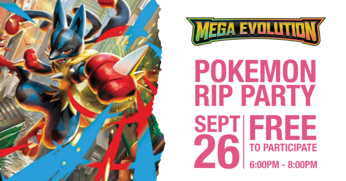 Pokémon Mega Evolution Rip Party – Dave and Adam's Store